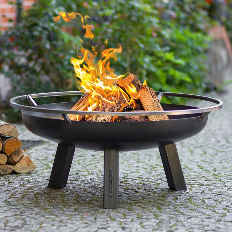 Cook King Porto Steel Fire Bowl - 60cm - Garden Sheds Direct